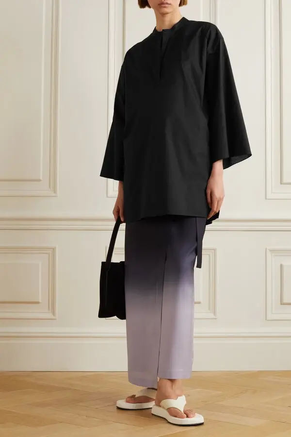 THE ROW Omao Long-silhouette Blouse