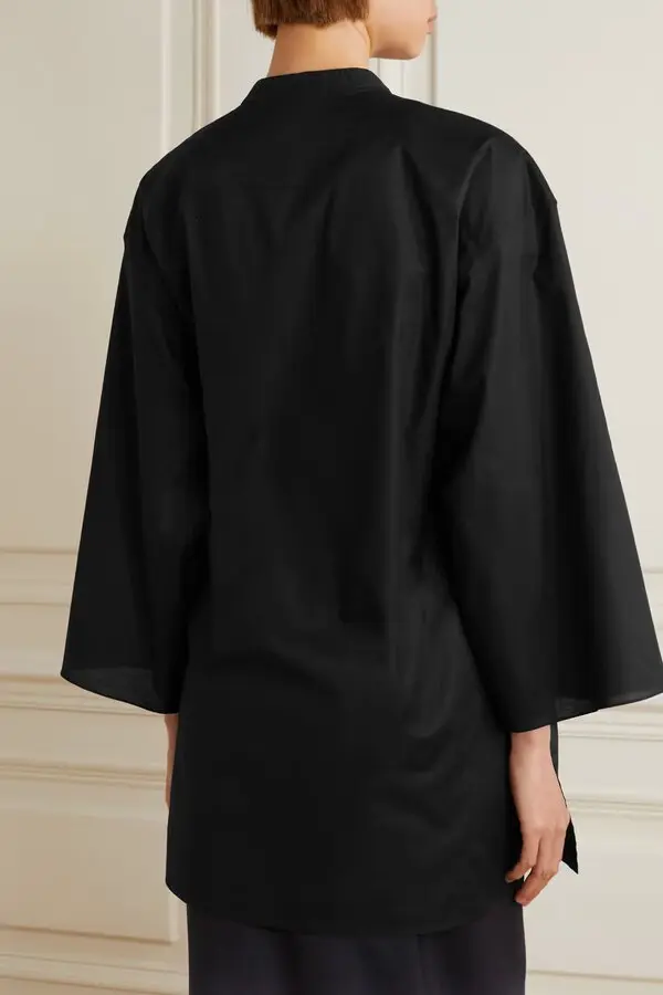 THE ROW Omao Long-silhouette Blouse