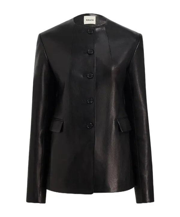 Khaite Jameson Leather Jacket