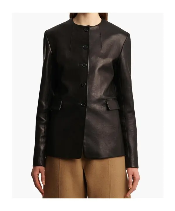 Khaite Jameson Leather Jacket