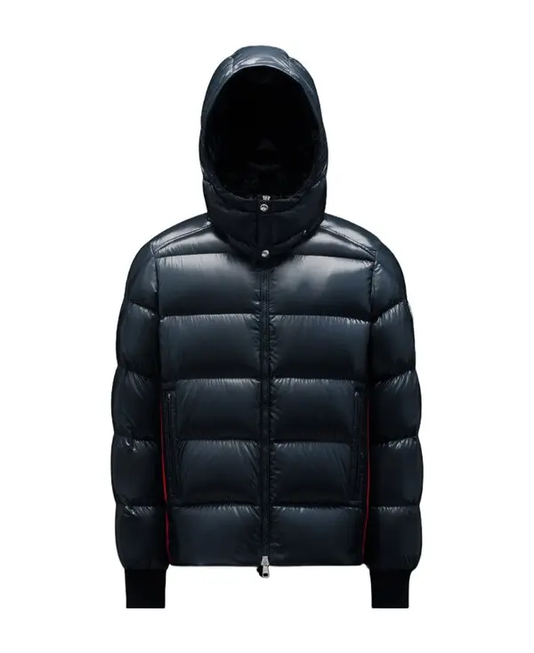 Moncler Lunetiere Short Down Jacket With Removable Hood And Drawstring Hem