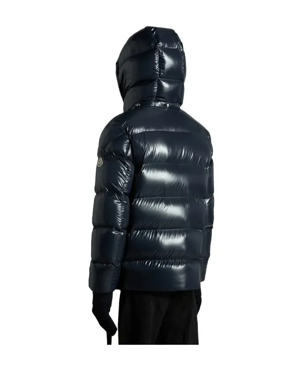 Moncler Lunetiere Short Down Jacket With Removable Hood And Drawstring Hem