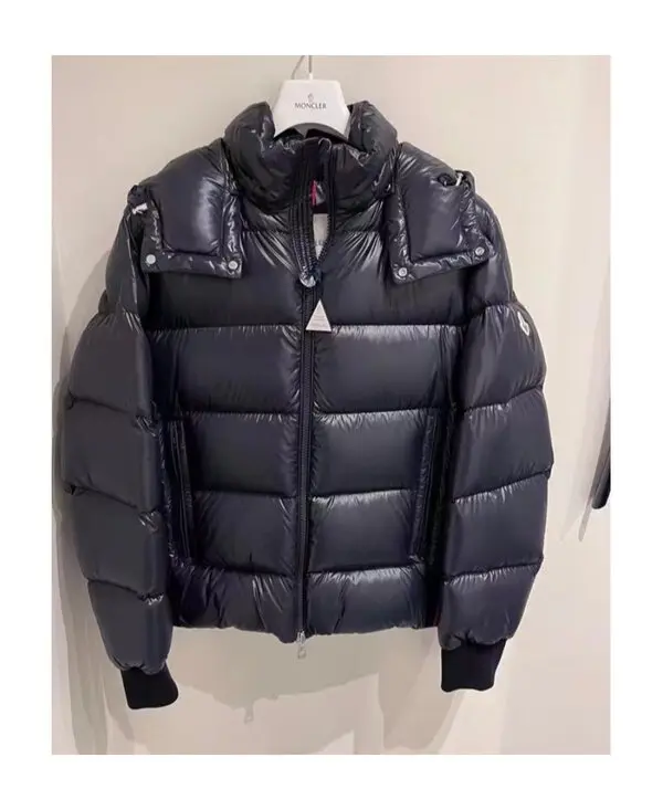 Moncler Lunetiere Short Down Jacket With Removable Hood And Drawstring Hem