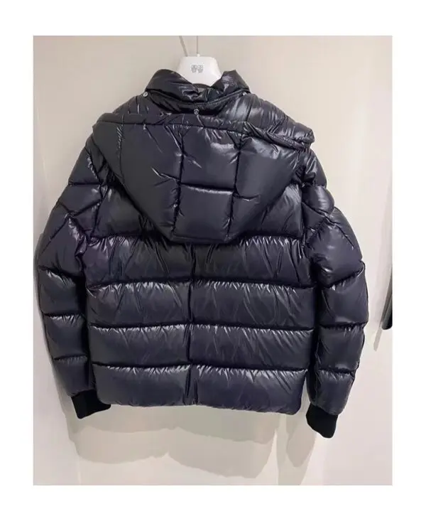 Moncler Lunetiere Short Down Jacket With Removable Hood And Drawstring Hem