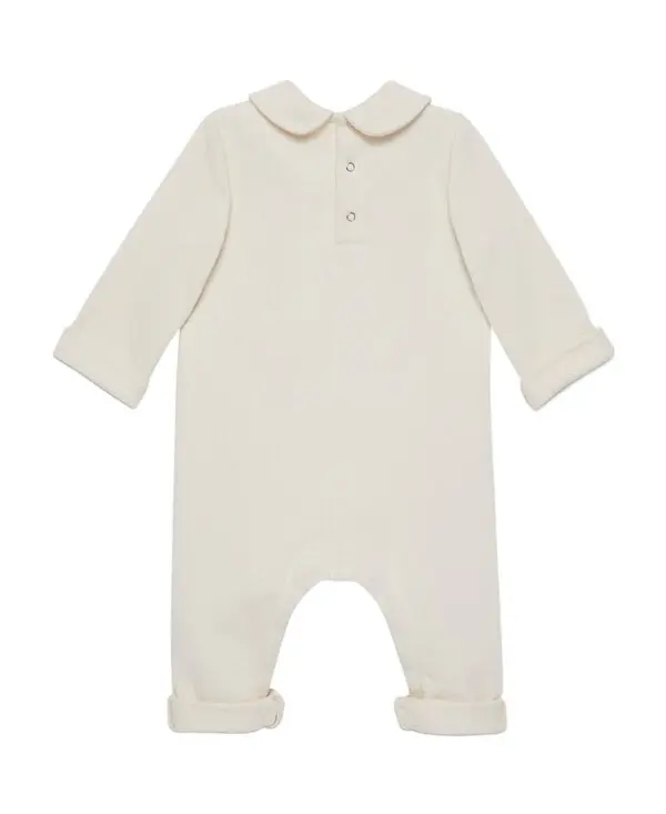 Gucci Peter Pan Collar Logo Jumpsuit