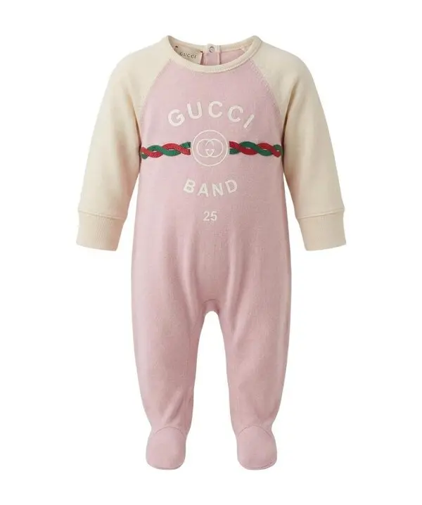 Gucci Interlocking G Colour-block Bodysuit - Pink
