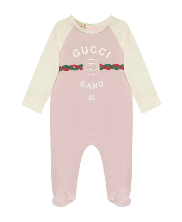 Gucci Interlocking G Colour-block Bodysuit - Pink