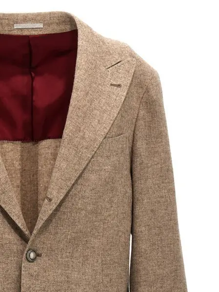 Brunello Cucinelli Single-breasted Blazer - Beige