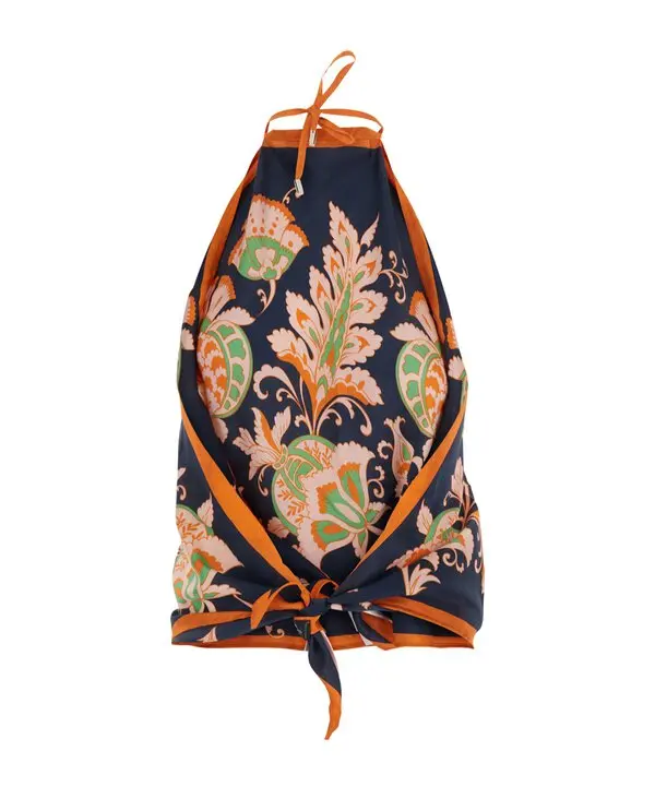 Etro Printed Halterneck Top