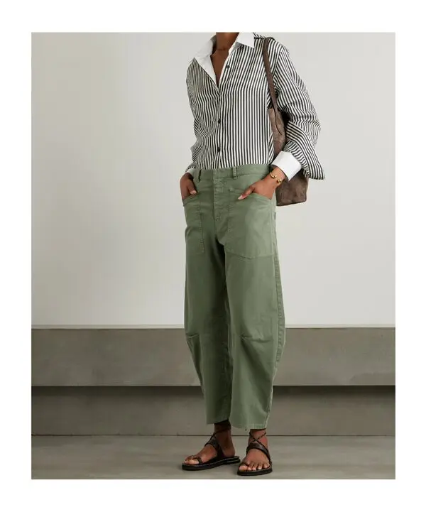 NILI LOTAN Shon" Pleated Detail Track Pants