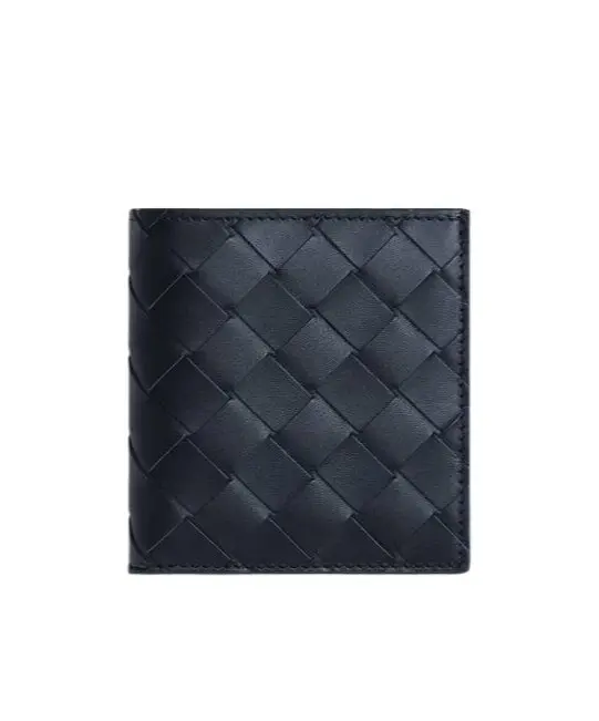 Bottega Veneta Intrecciato Slim Bi-fold Wallet - Black