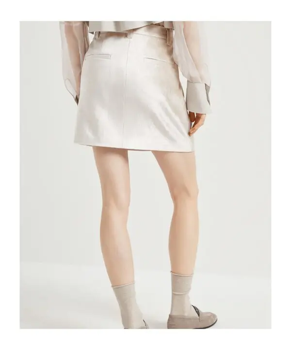 Brunello Cucinelli Tailored Mini Skirt