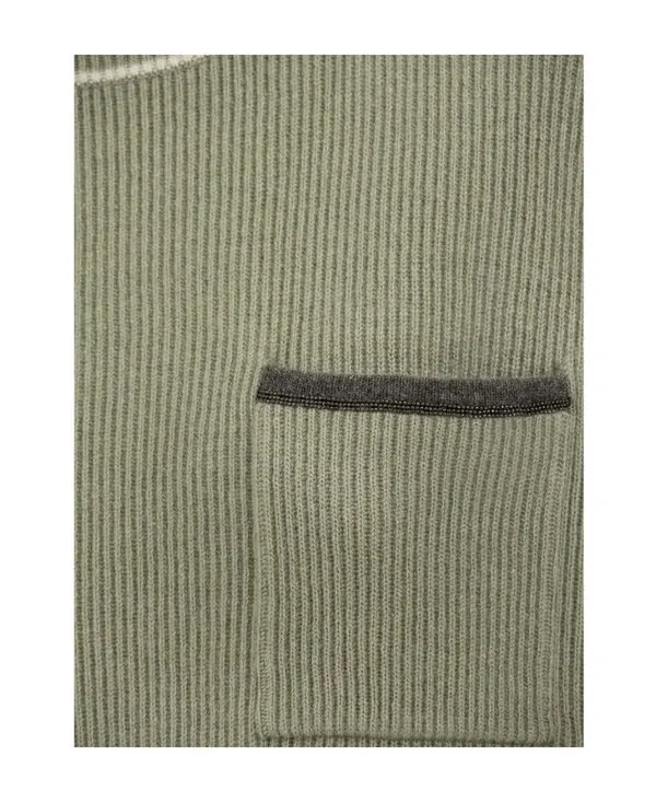 Brunello Cucinelli Ribbed Knit Turtleneck Pullover