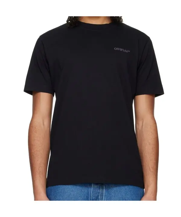 Off-White Logo-embroidered Cotton T-shirt