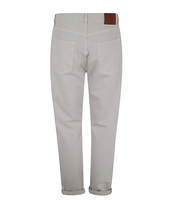 Brunello Cucinelli Straight-leg Jeans With Turn-up Hem