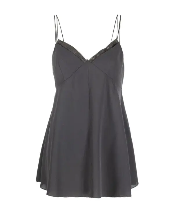 Brunello Cucinelli Silk V-neck Camisole Top
