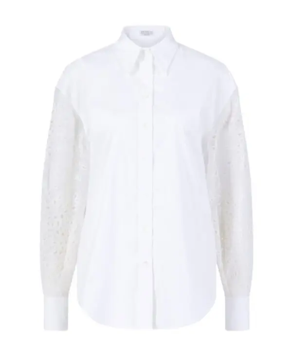 Brunello Cucinelli Embroidered Long Sleeve Shirt