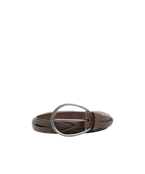 Brunello Cucinelli Twisted Leather Belt - Multicolor