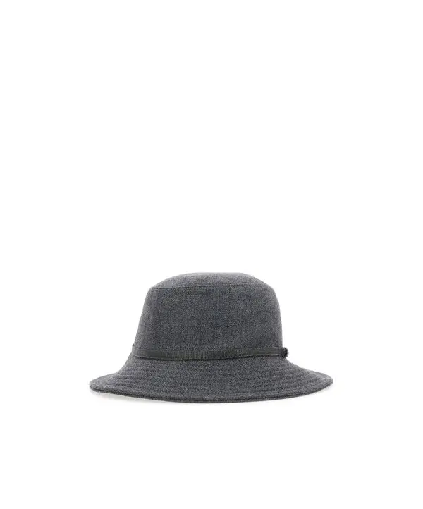 Brunello Cucinelli Monile Embellished Wide Brim Hat