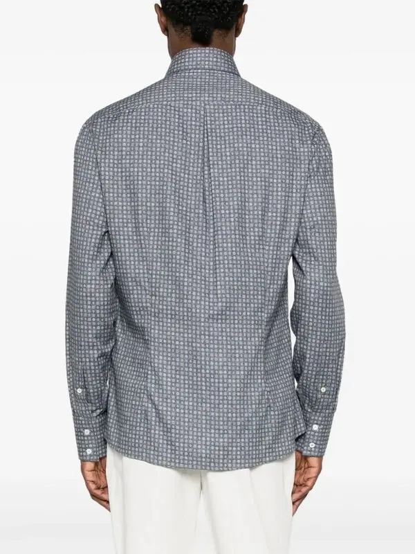 Brunello Cucinelli Graphic-print Cotton Shirt