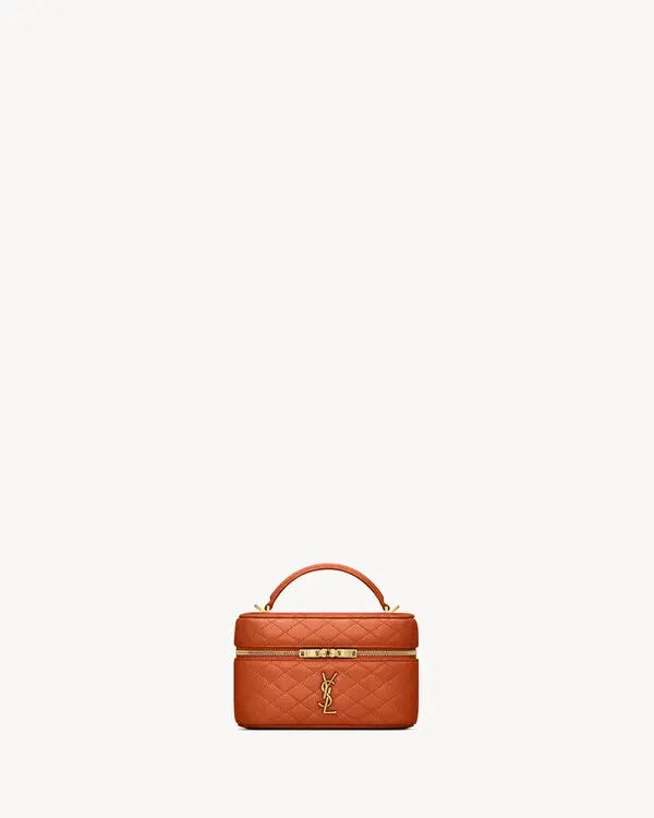 Saint Laurent Gaby Vanity Handbag - Brown