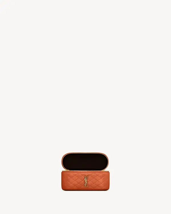 Saint Laurent Gaby Vanity Handbag - Brown