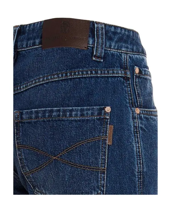 Brunello Cucinelli Logo Jeans