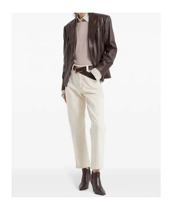 Brunello Cucinelli Metal Thread Knitted T-shirt