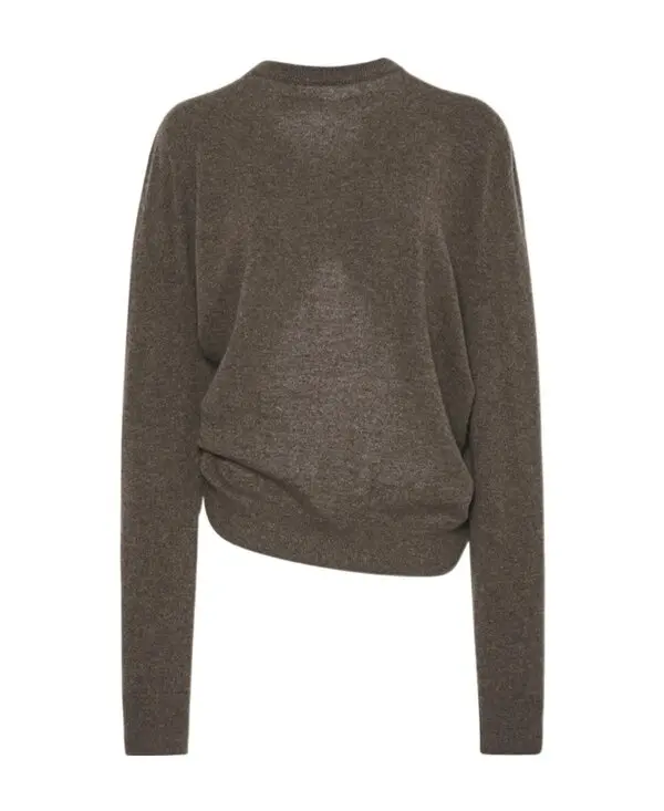 THE ROW Twisted Open-back Jumper - Brown