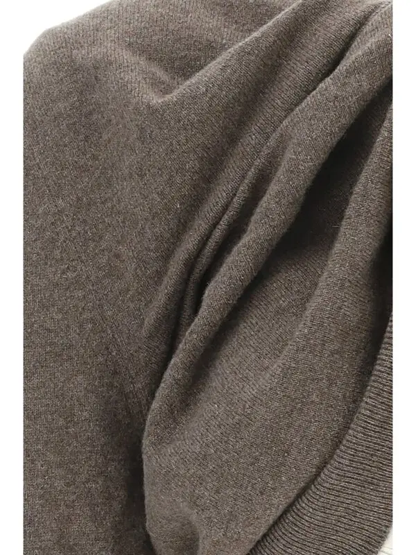 THE ROW Twisted Open-back Jumper - Brown