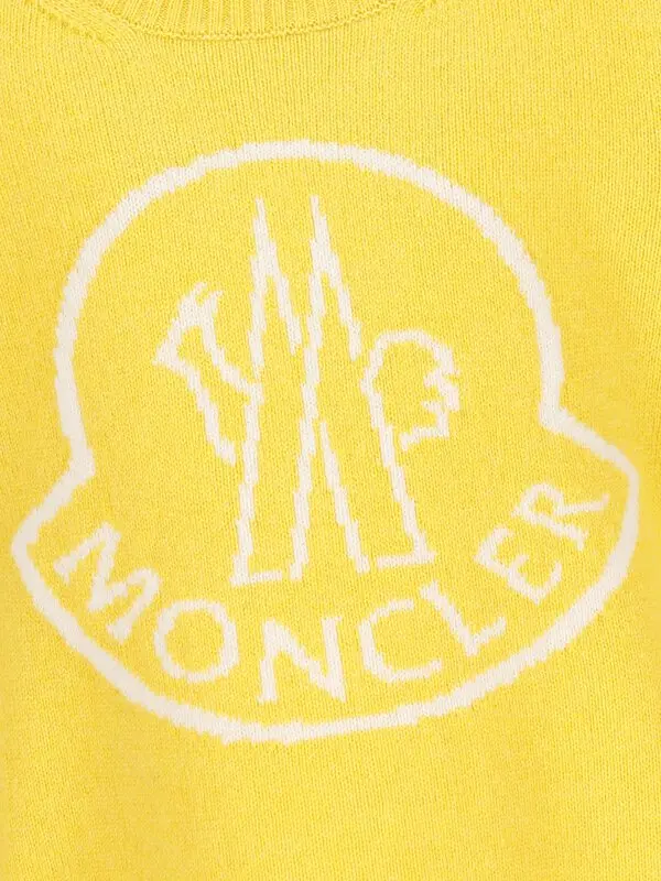 Moncler Logo Intarsia Wool Blend Pullover