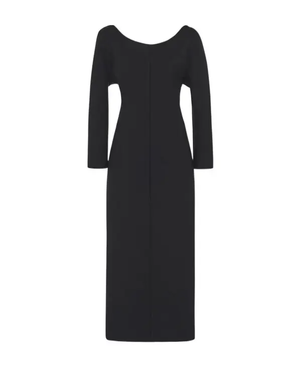 THE ROW Long Sleeve Wool Blend Dress