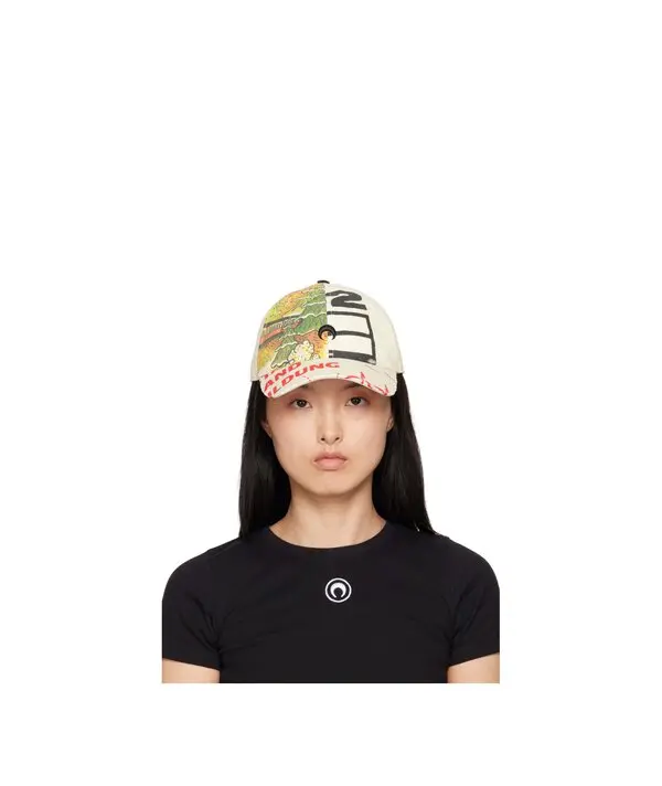 MARINE SERRE Regenerated Tote Bags Baseball Cap - Black