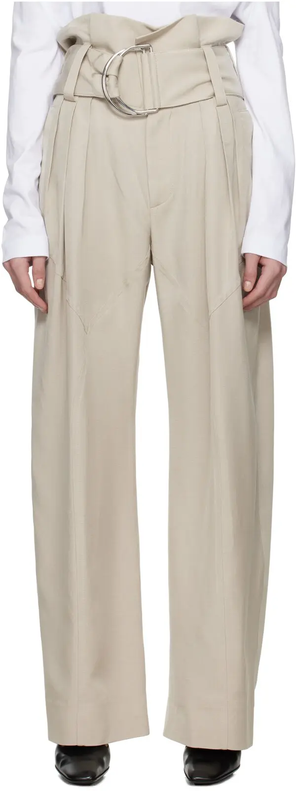 J.W.ANDERSON Jw Anderson Gathered Waist D-ring Trousers