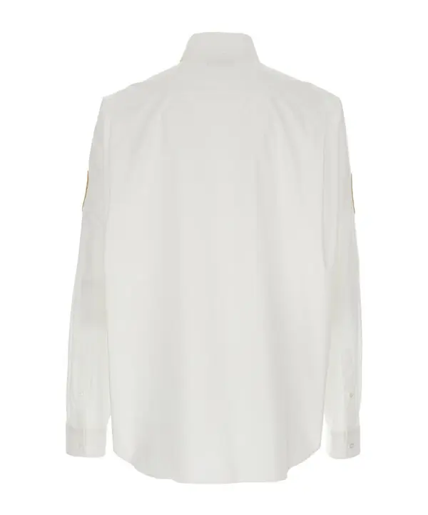 Balenciaga Logo Embroidered Long-sleeved Shirt