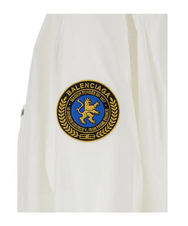 Balenciaga Logo Embroidered Long-sleeved Shirt
