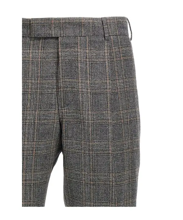 PT TORINO Checked Tailored Trousers