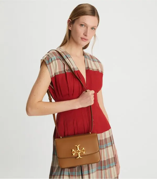 Tory Burch Eleanor Convertible Shoulder Bag - Brown
