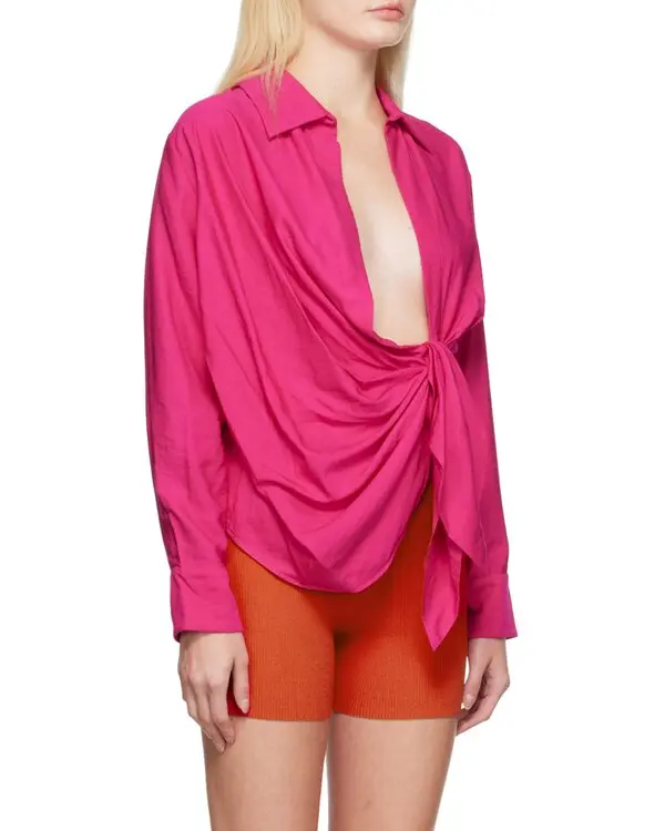 Jacquemus Bahia Knot-detail Shirt
