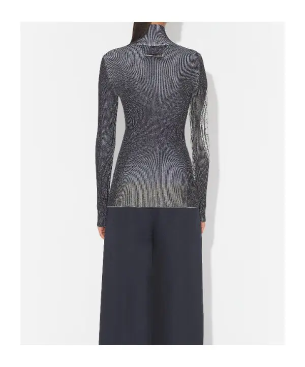 JEAN PAUL GAULTIER Laurel Stamp Jacquard Long Sleeve Sweater