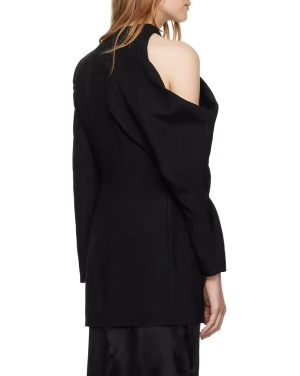 Khaite Tristan Draped Long Sleeve Top