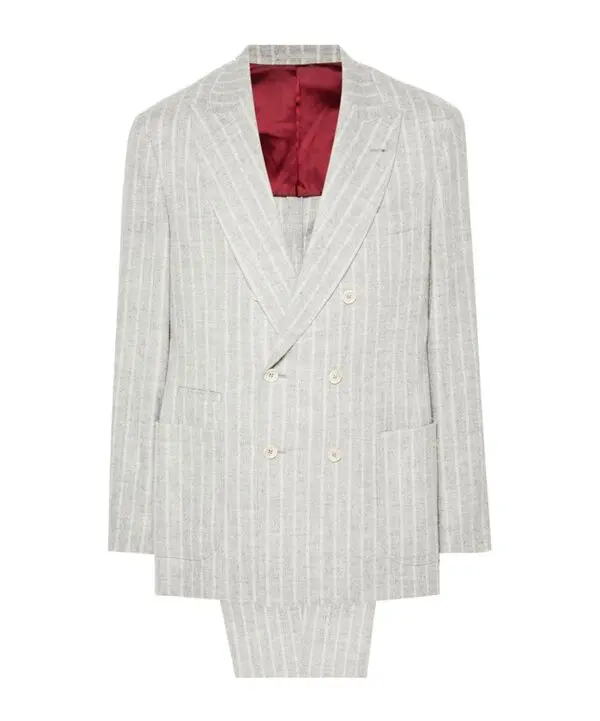 Brunello Cucinelli Striped Two-piece Tailored Suit