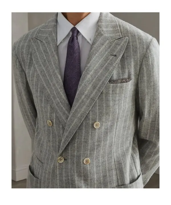 Brunello Cucinelli Striped Two-piece Tailored Suit