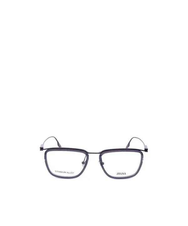Zegna Rectangular Eyeglasses - White