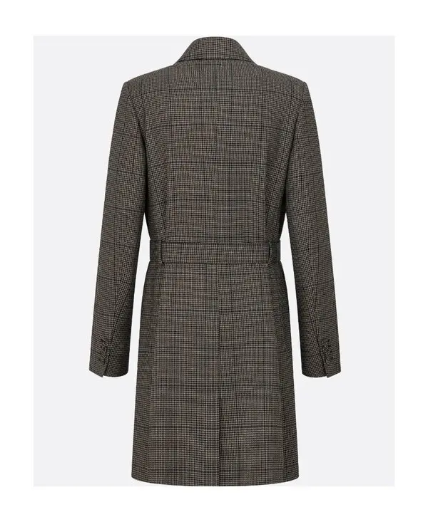 Dior Belted Wool Twill Coat