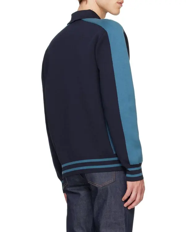 Maison Kitsuné Long-sleeved Polo Shirt