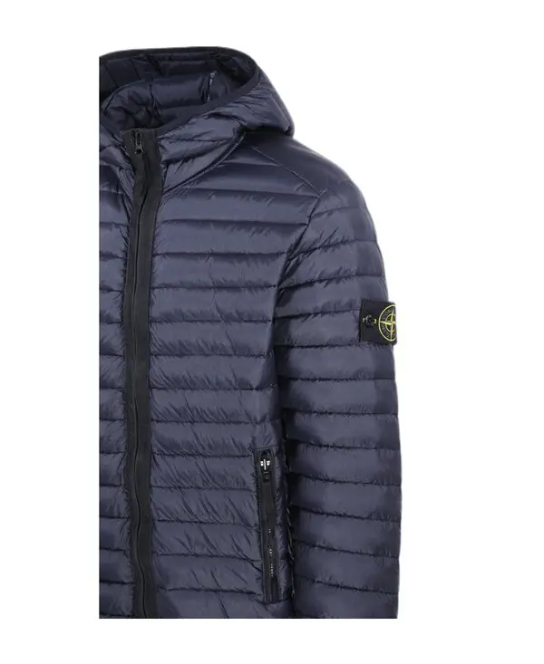Stone Island Zip-up Hooded Down Puffer Jacket