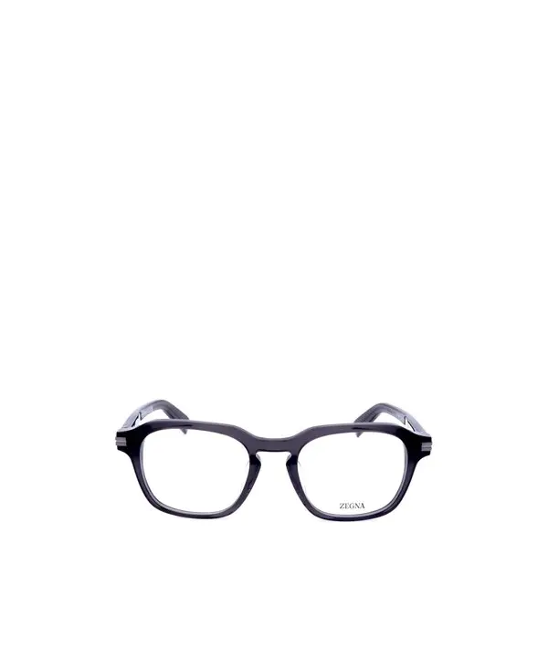 Zegna Rectangular Eyeglasses - Black