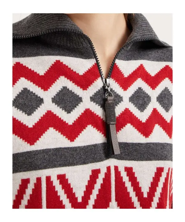 Brunello Cucinelli Jacquard Knit Jumper
