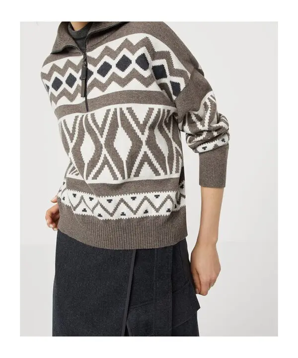 Brunello Cucinelli Jacquard Knit Jumper